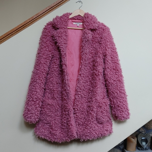 Jackets & Coats | Nwot Pink Designer Teddy Jacket | Poshmark
